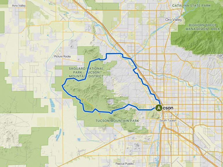 Saguaro National Park via The Loop and Gates Pass — loop from Tucson ...